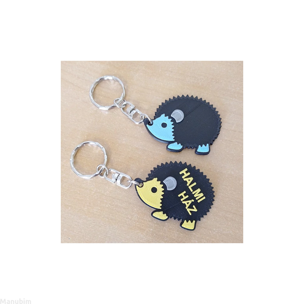 how to make a hedgehog keyring
