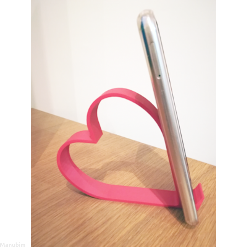Heart-Shaped Phone Holder - 3D Printed