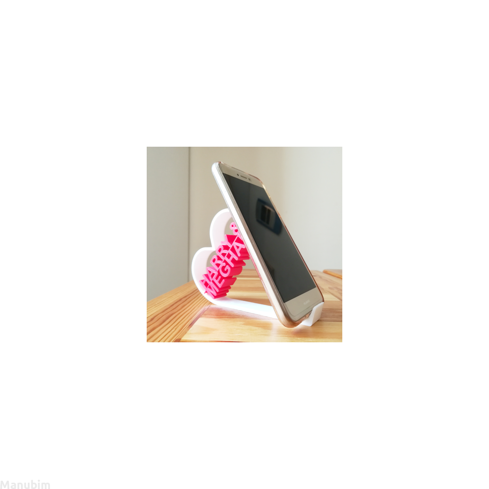 Unique Heart-Shaped Desktop Phone Holder | Manubim