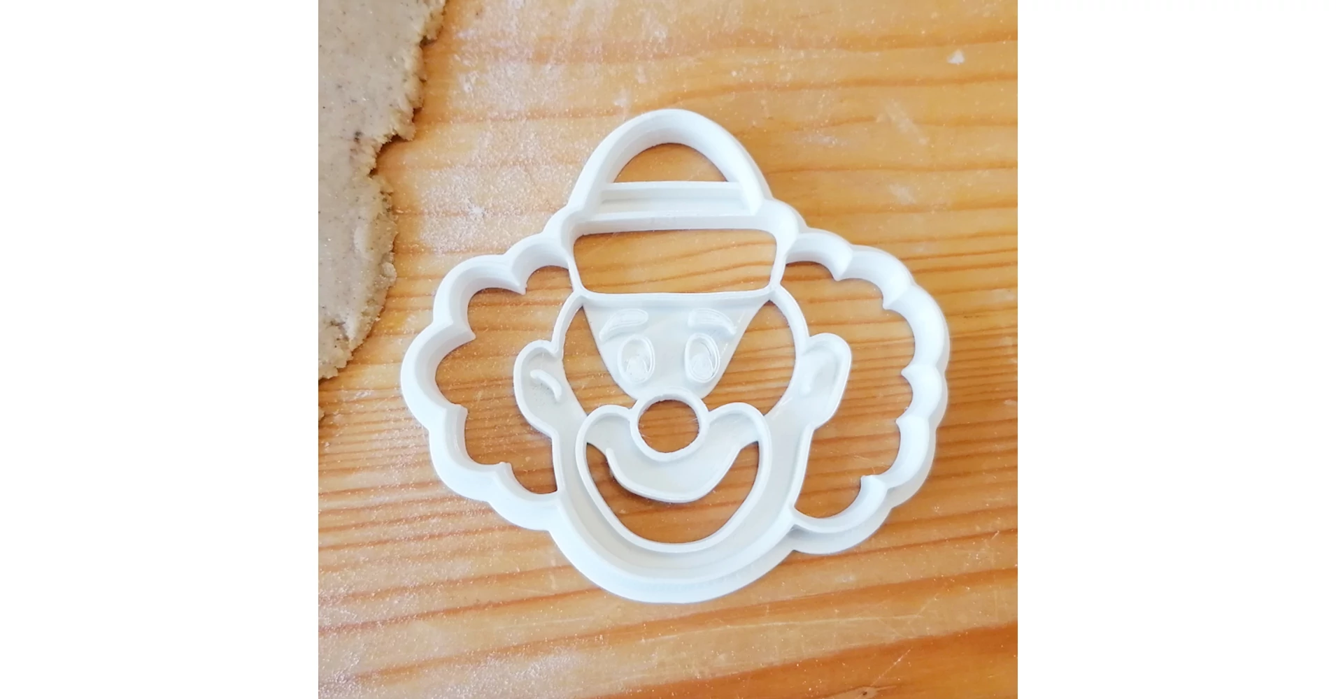 Clown Face Custom Cookie Cutter - 3D Printed Product