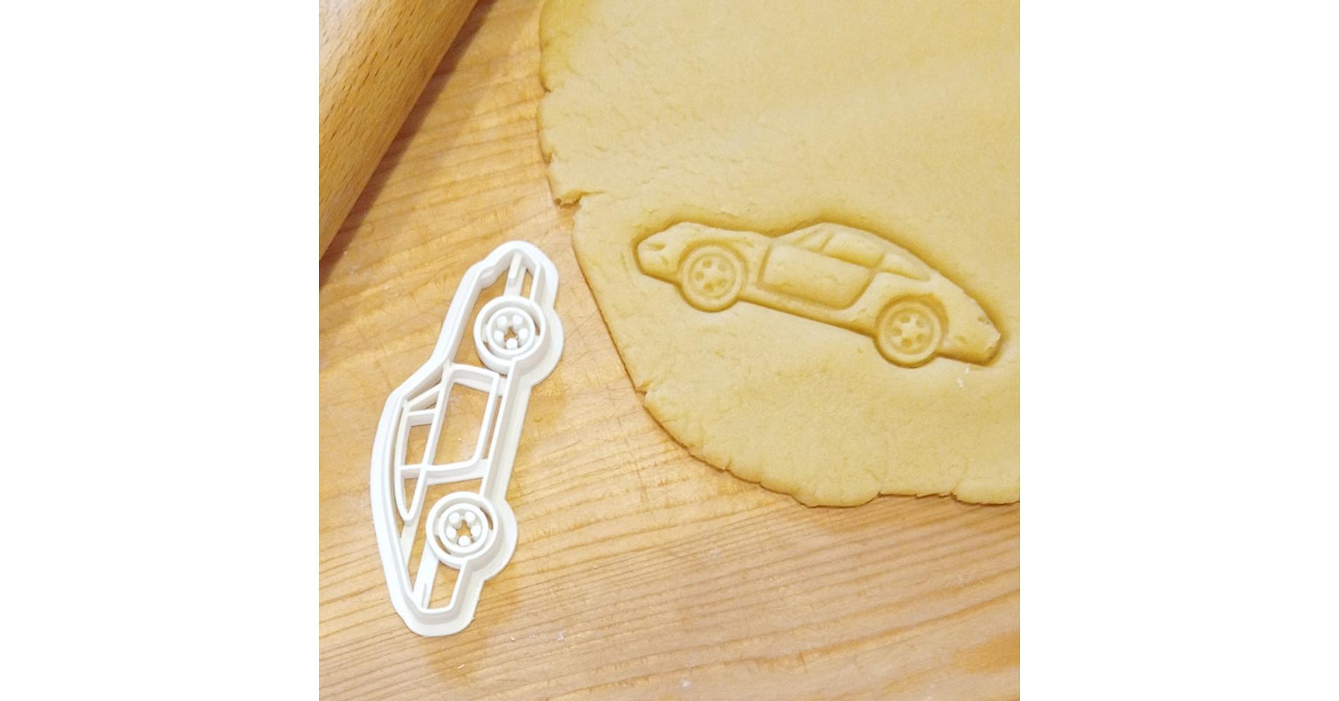 Sports Car Cookie Cutter - 3D printed product