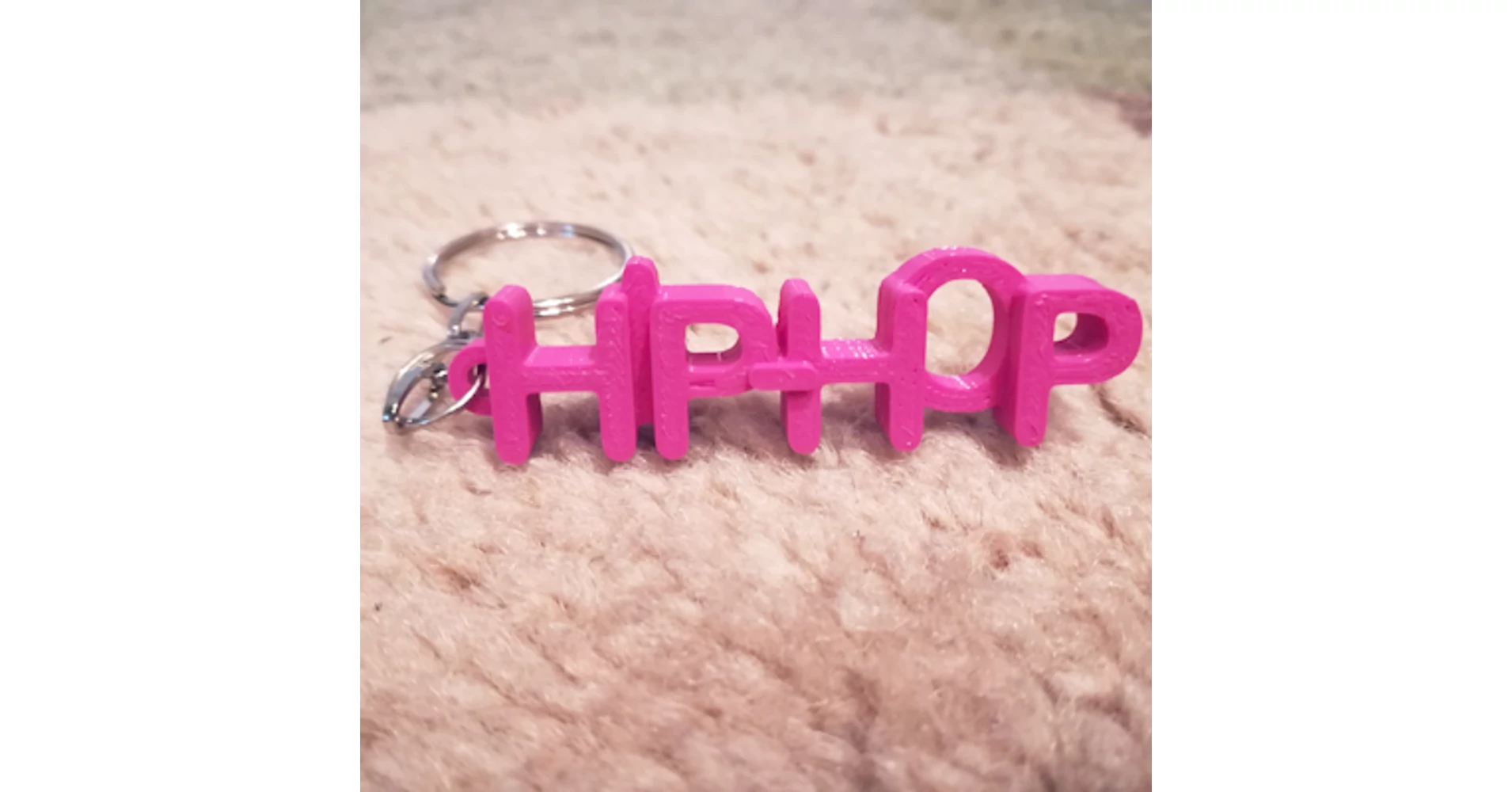 HIP-HOP Custom Keychain - 3D Printed Gift