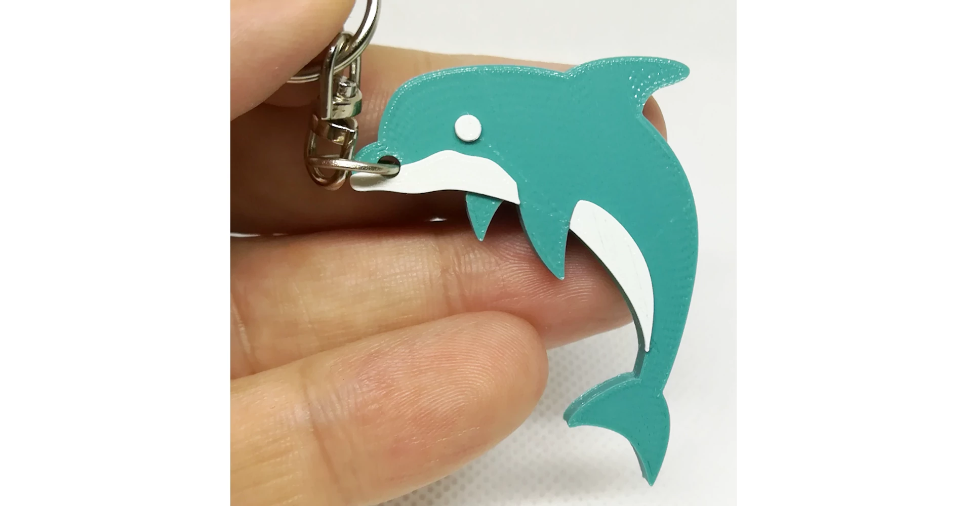 Dolphin Keychain - 3D Printed Product