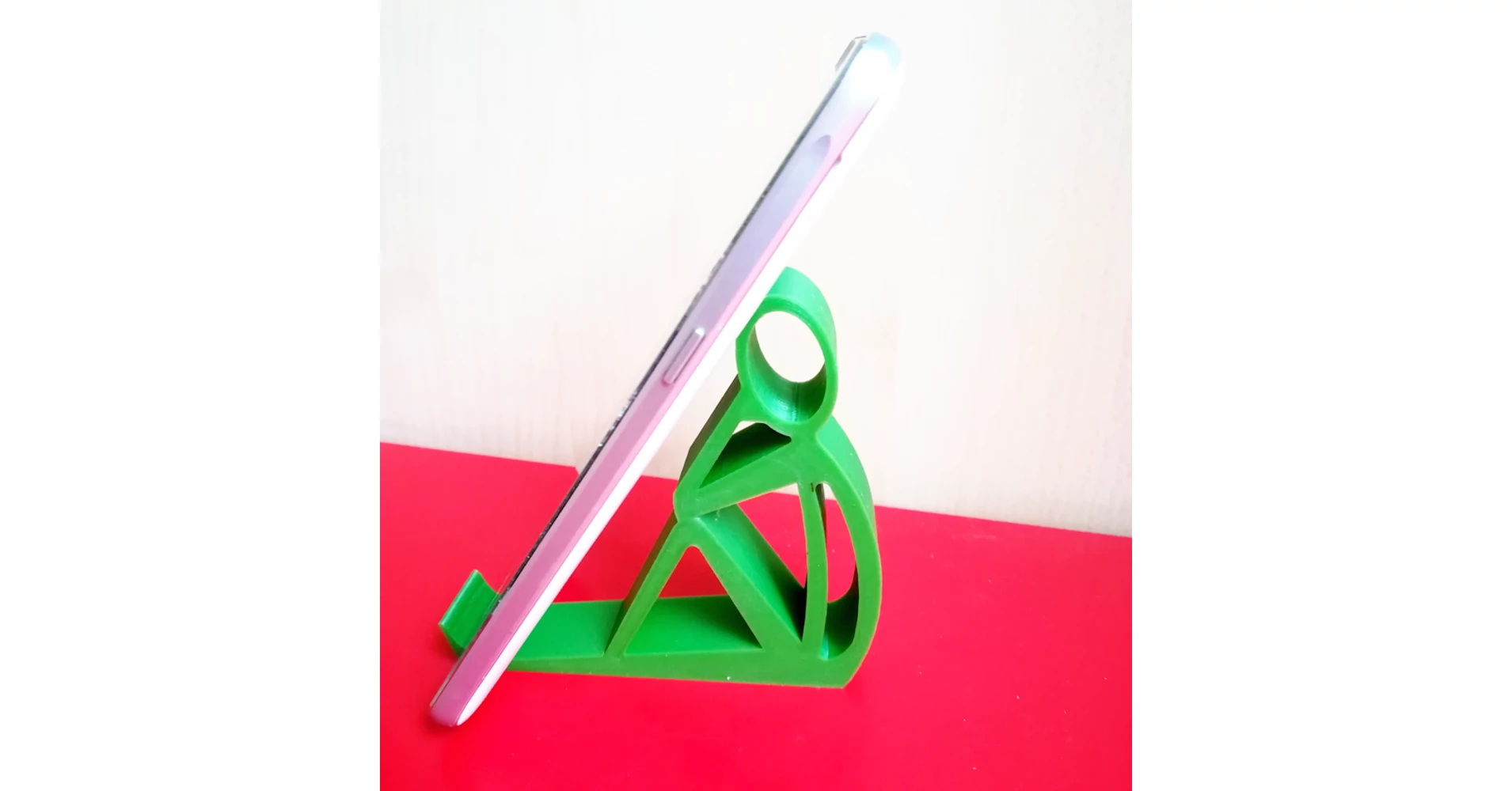 3D Printed Sitting Man Desktop Phone Holder - custom 3D printed