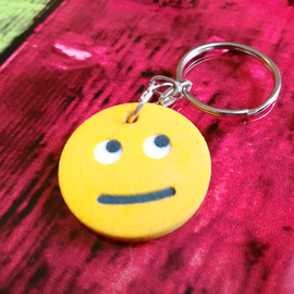3D printed Face With Tears of Joy Emoji Keychain - creative gift (DIY).