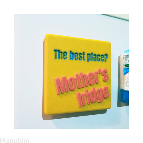 3D printed Rectangular Fridge Magnet - creative gift (DIY).
