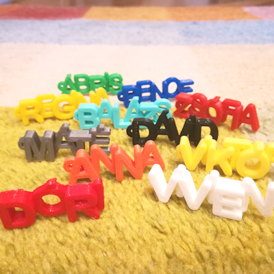 Custom Name Keychain - 3D printed product