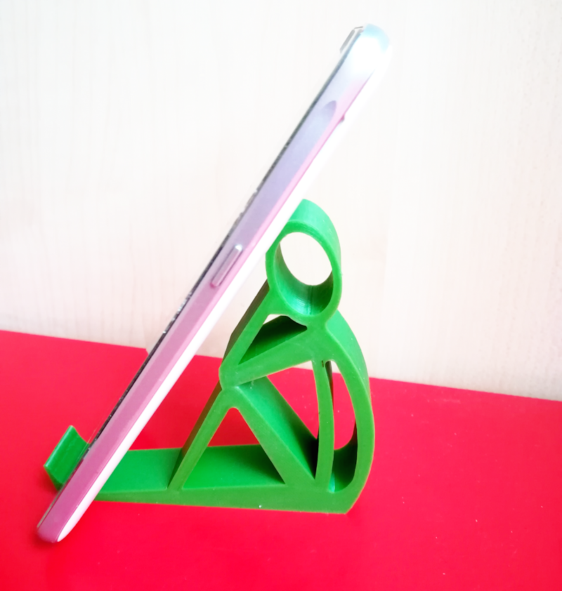 3D Printed Sitting Man Desktop Phone Holder - custom 3D printed